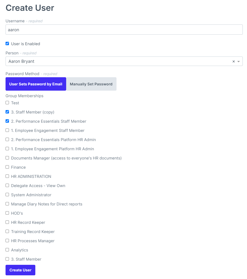 Creating User Accounts – intelliHR Support Portal