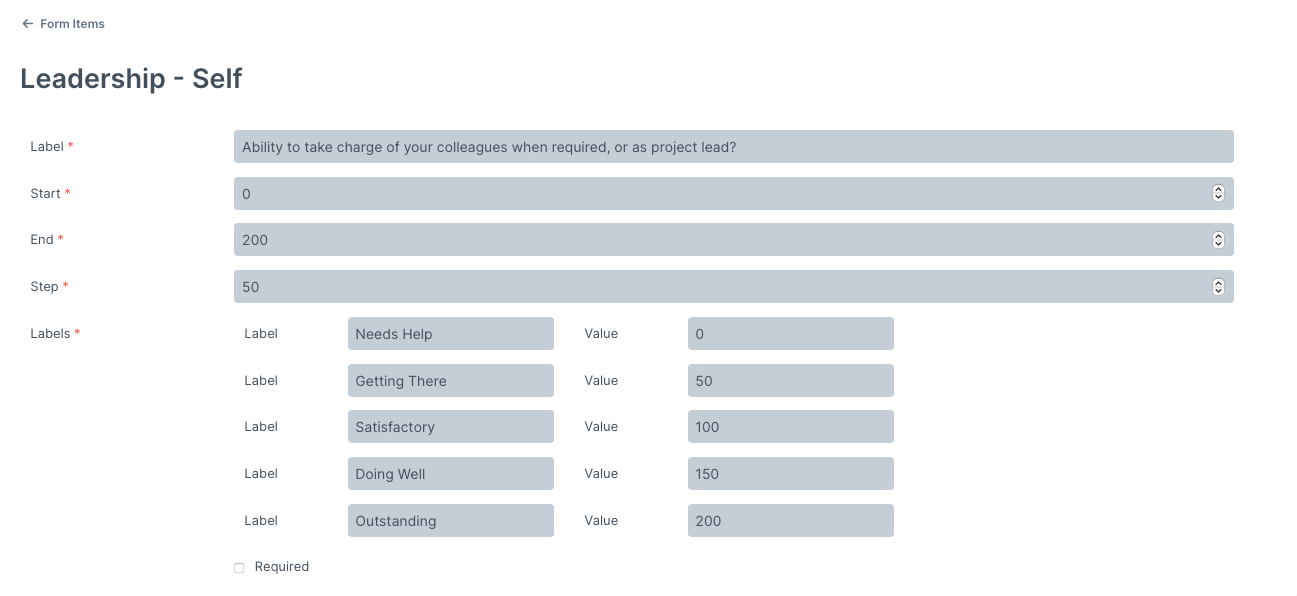 Performance Report Charts and Value Scaling – intelliHR Support Portal
