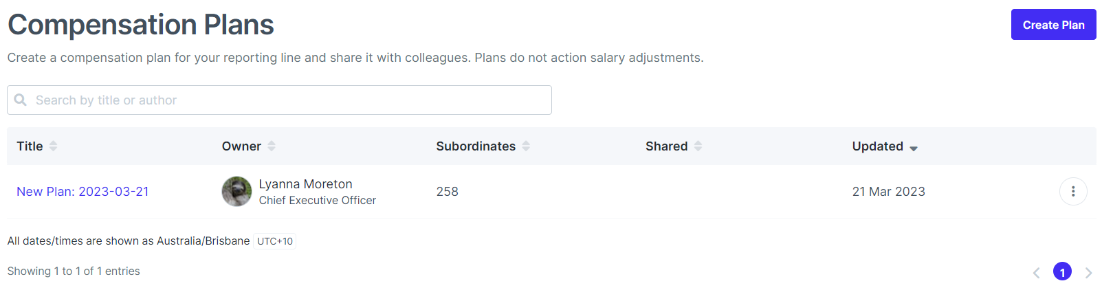How to use Compensation Planning for your Team – intelliHR Support Portal