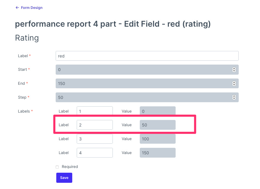 Performance Report Charts and Value Scaling – intelliHR Support Portal