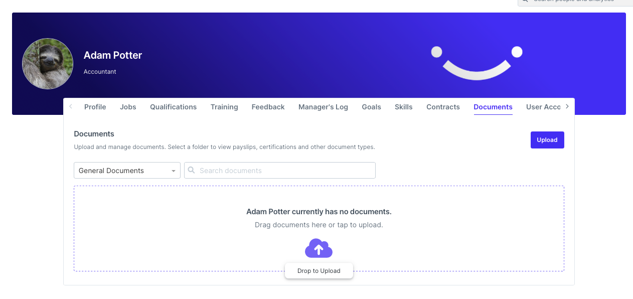 Documents Tab on Profiles – intelliHR Support Portal