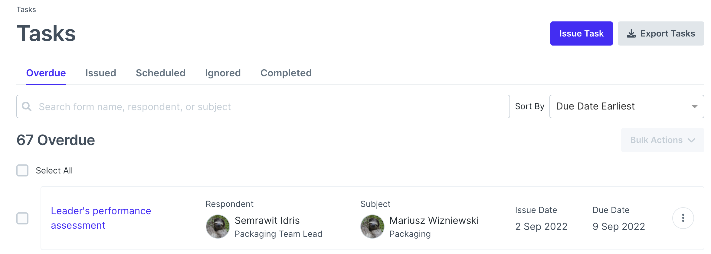 Managing and Tracking Task Completion – intelliHR Support Portal