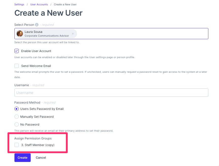 Creating User Accounts – intelliHR Support Portal