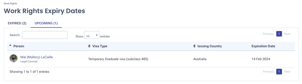 Managing Work Right Expiry Dates – intelliHR Support Portal